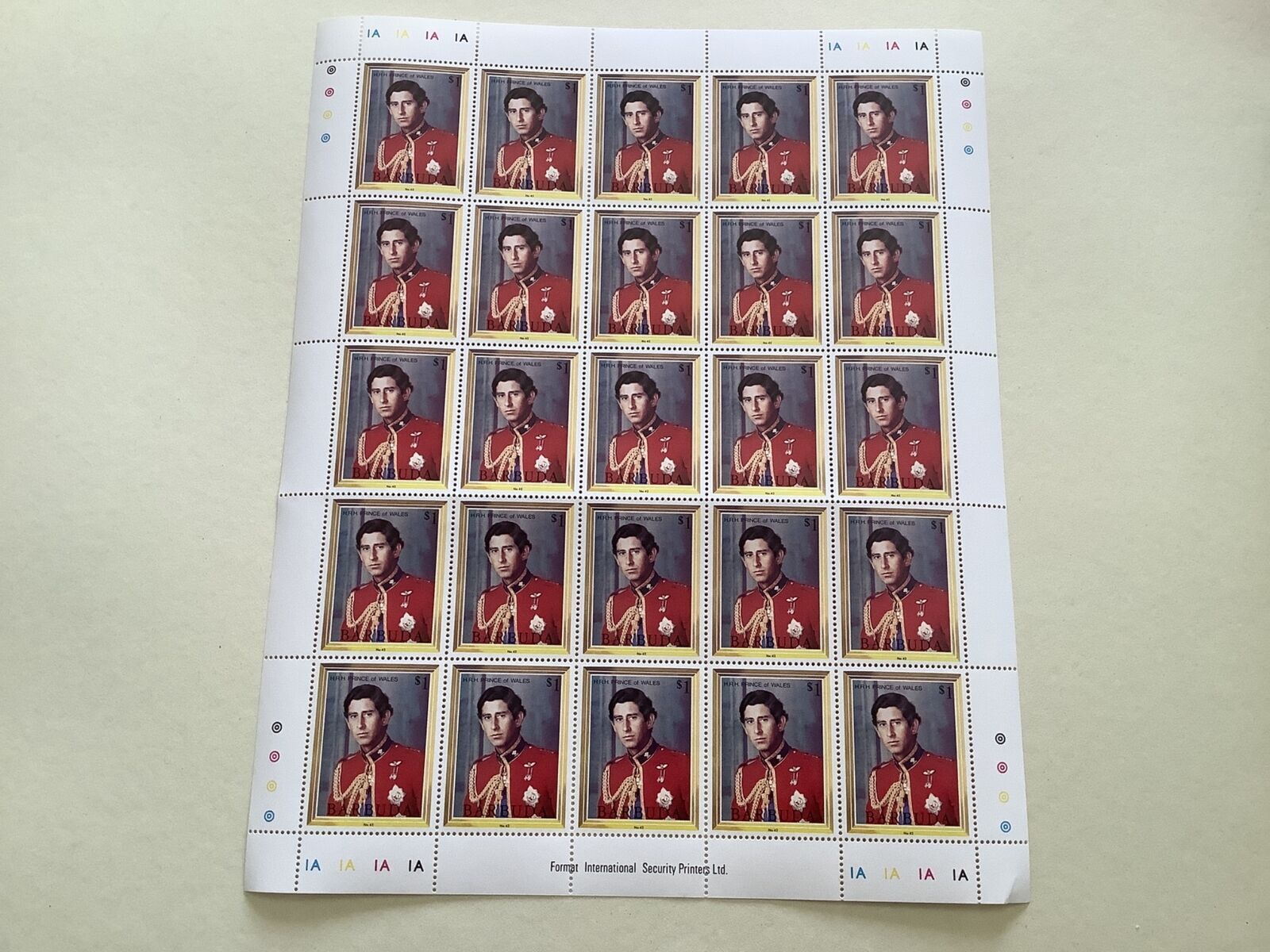 King Charles 3rd as Prince Charles mint folded stamps sheet Ref R49395 ...