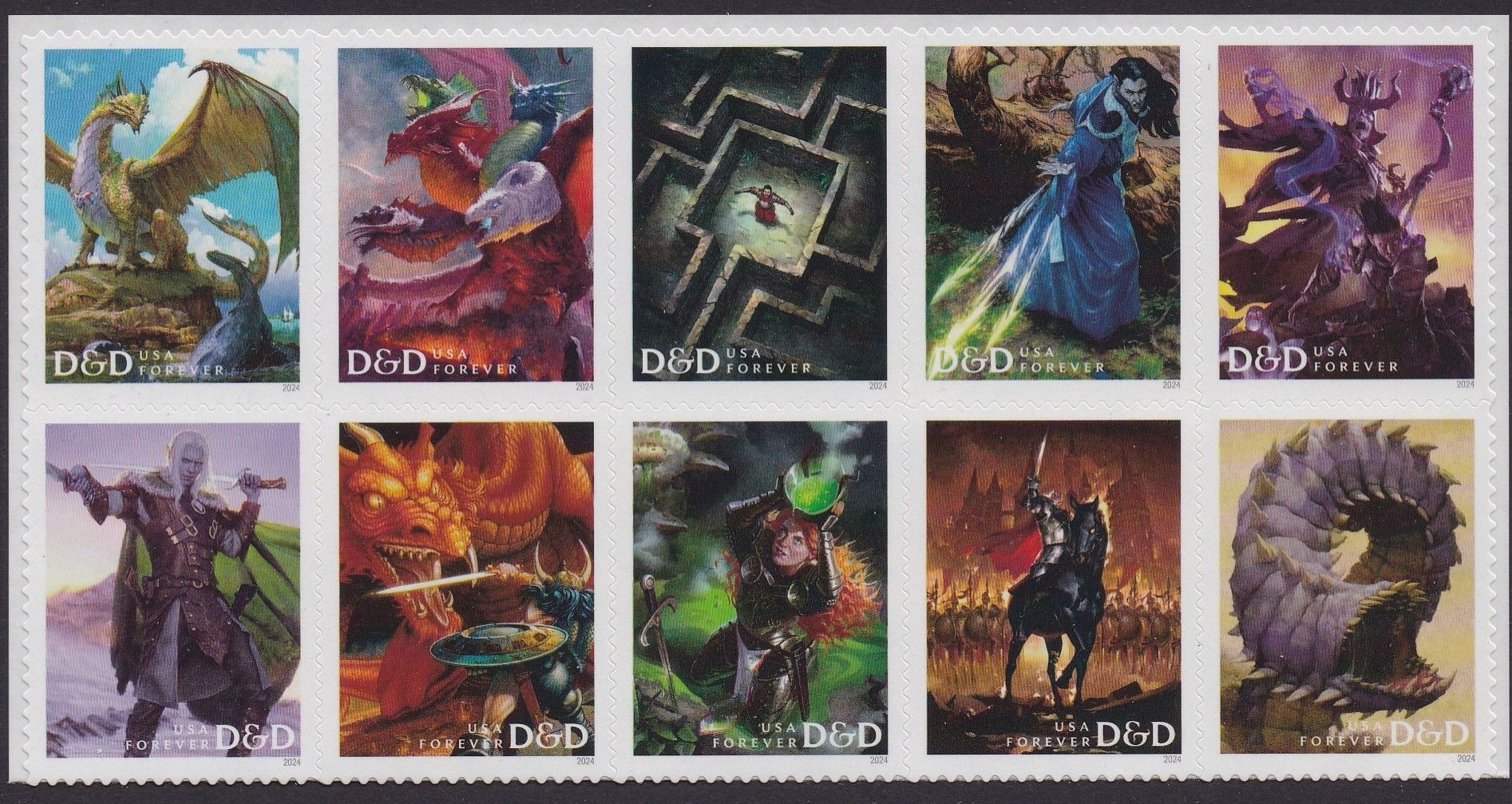 5918b Dungeons and Dragons MNH | United States, General Issue Stamp ...