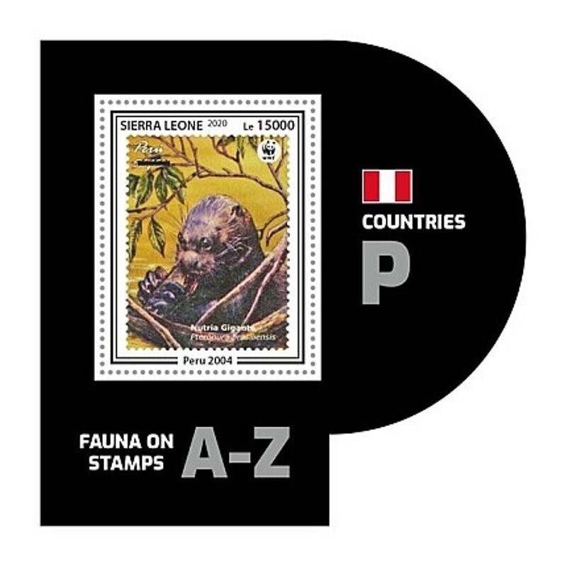 Sierra Leone - 2020 WWF Stamp on Stamp Animal - Stamp Souvenir Sheet ...