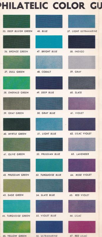Philatelic Color Guide | Publications & Supplies - Accessories, Stamp ...