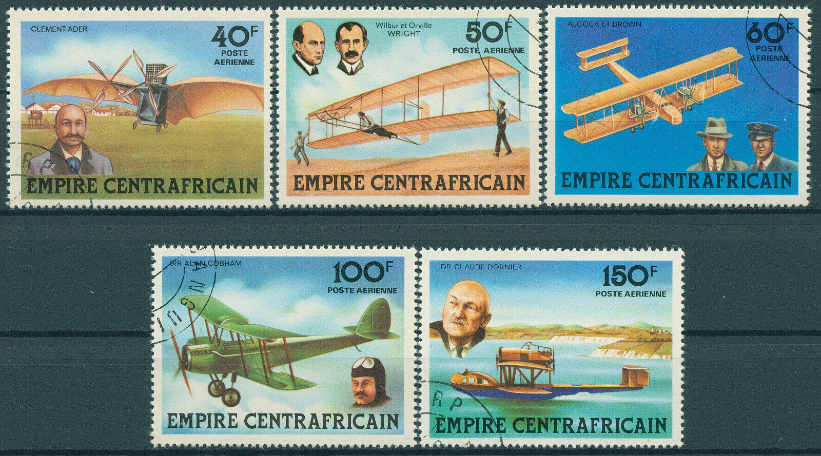 Central African Empire 1978 CTO Aviation Pioneers Stamps Wright ...