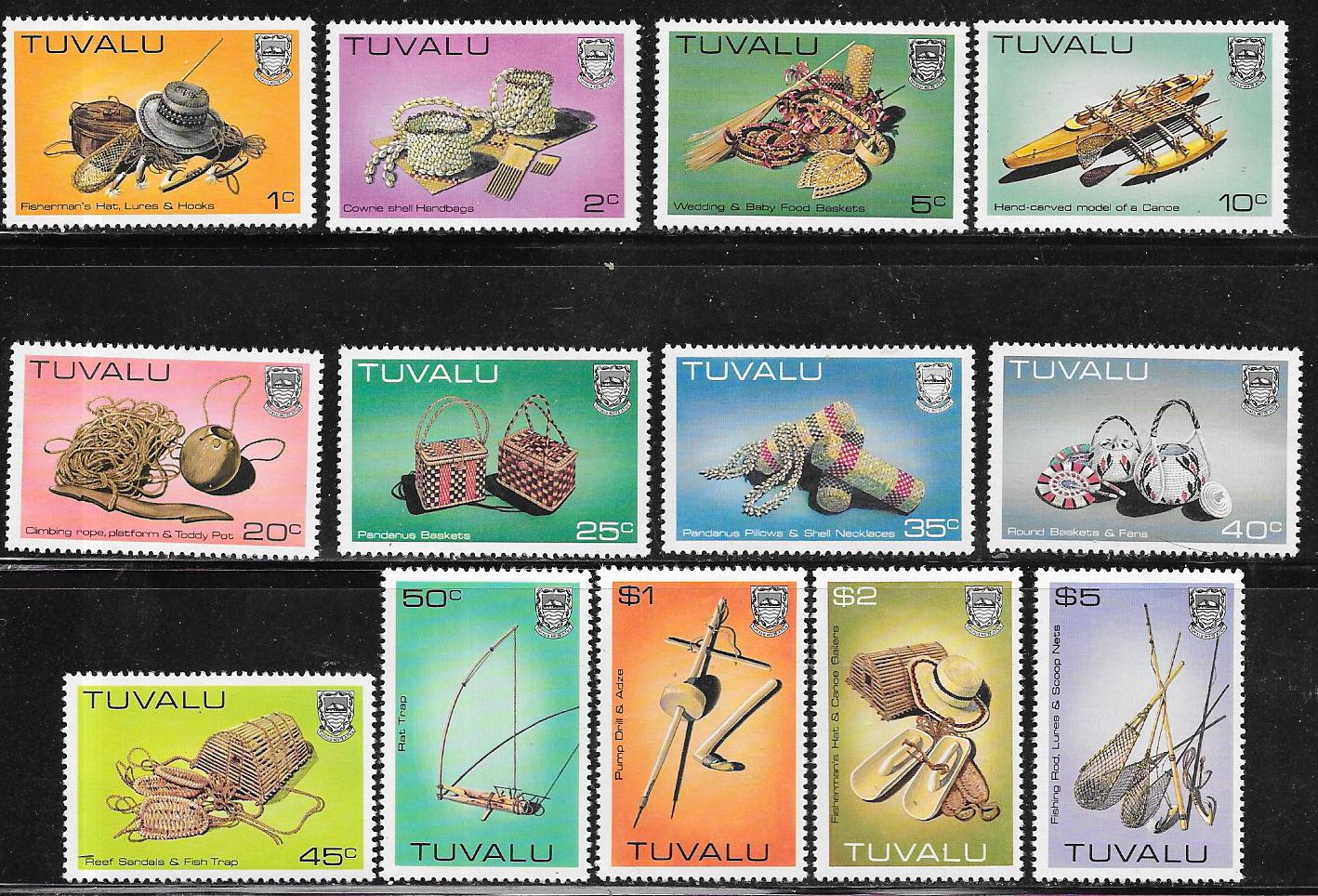 Tuvalu #183-195 "Arts & Crafts " (MNH) CV$5.25 / HipStamp