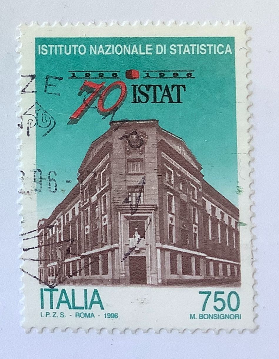 Italy 1996 Scott 2122 used - 750L, National Statistic Institute - ISTAT ...