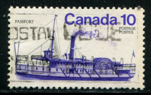701 Canada 10c Inland vessels, used | Canada, General Issue Stamp ...