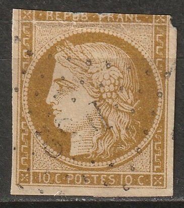 France 1850 Sc 1 used "..82" PC cancel damage at top | Europe - France ...
