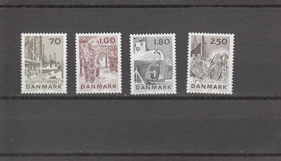 Denmark Scott# 620-623 MNH (1977 Danish Fishing Industry) | Europe ...