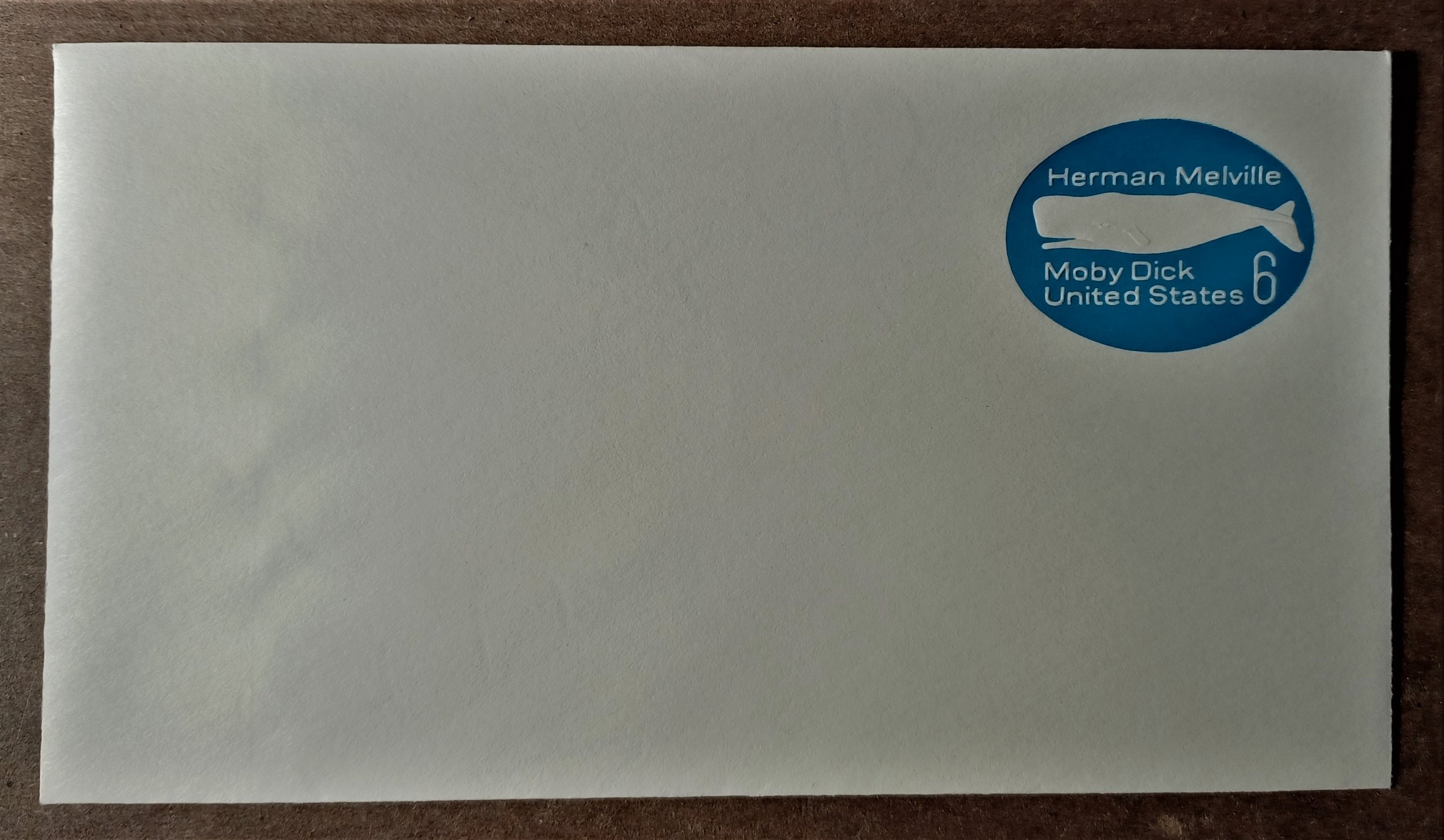 United States #U554 6c Herman Melville-Moby Dick MINT (1970) ENTIRE ...