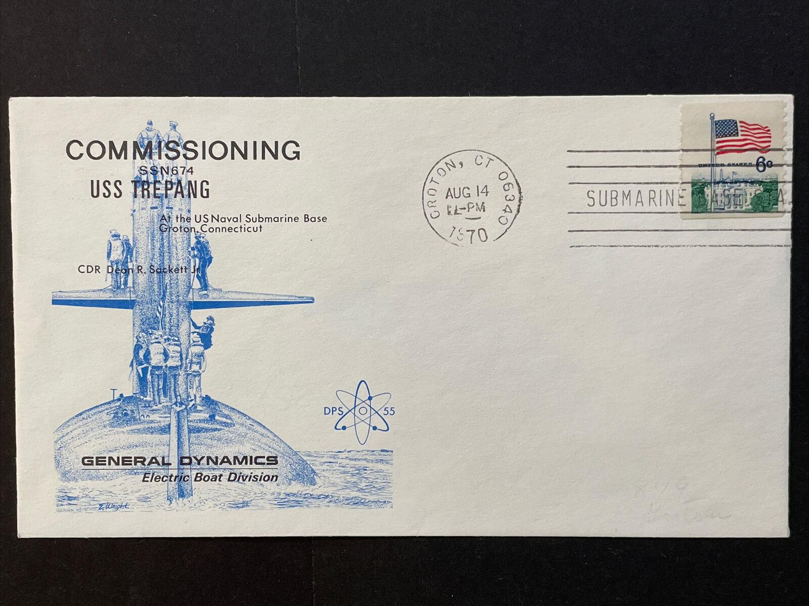 1970 US Navy Submarine Cover USS TREPANG SSN-674 Commissioning | United ...