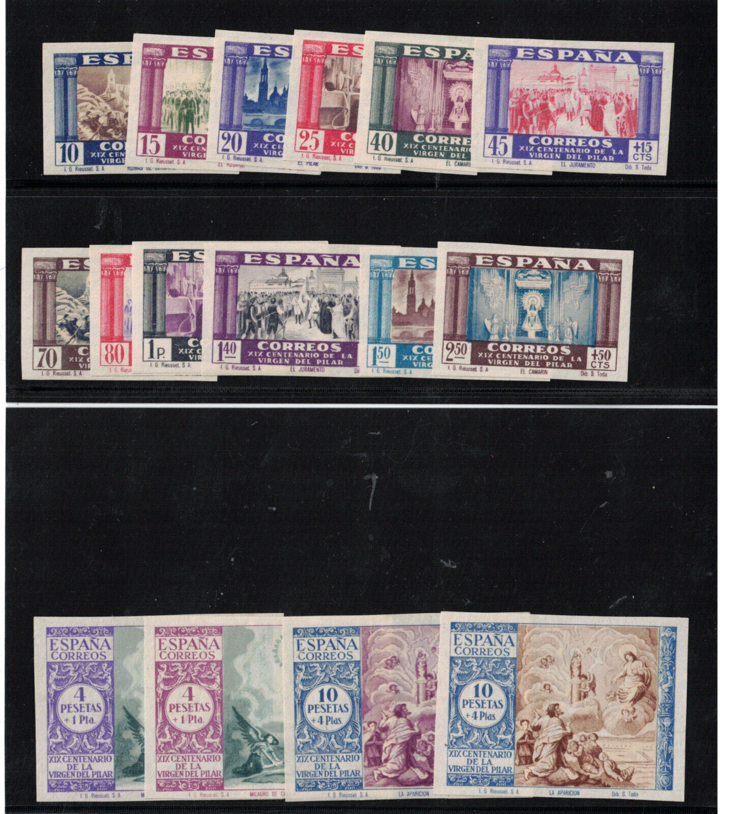 Spain #B109 - #B122 Variety (Edifil #889 - #902 Variety) Very Fine Mint ...