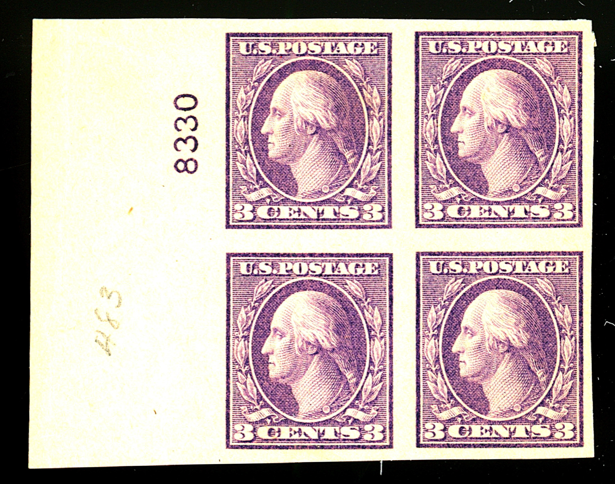 U.S. #483 Mint PL# Block of 4 OG HR | United States, General Issue ...