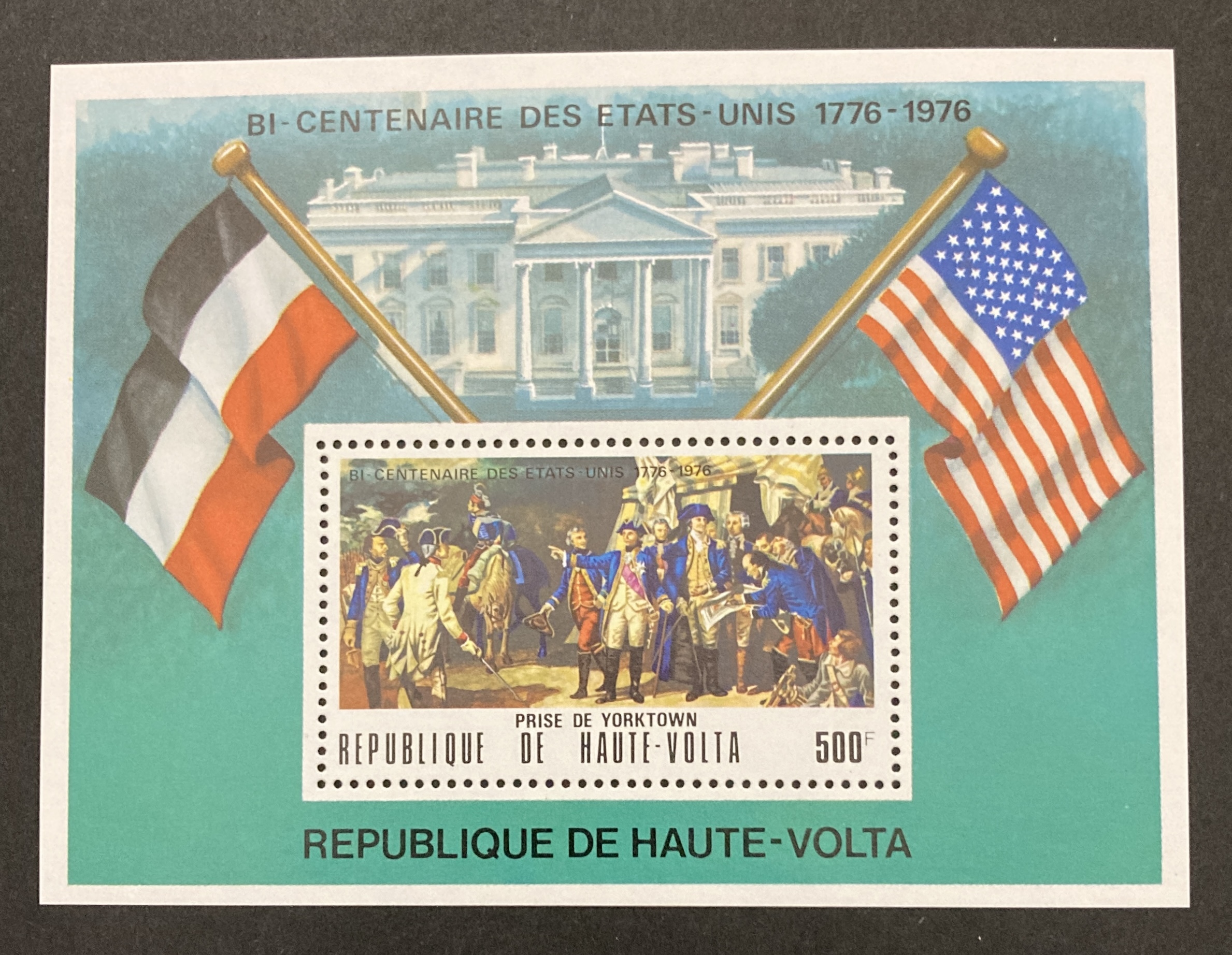 Burkina Faso 1976 #367a, U.S. Bicentennial-Yorktown, MNH. | Africa ...