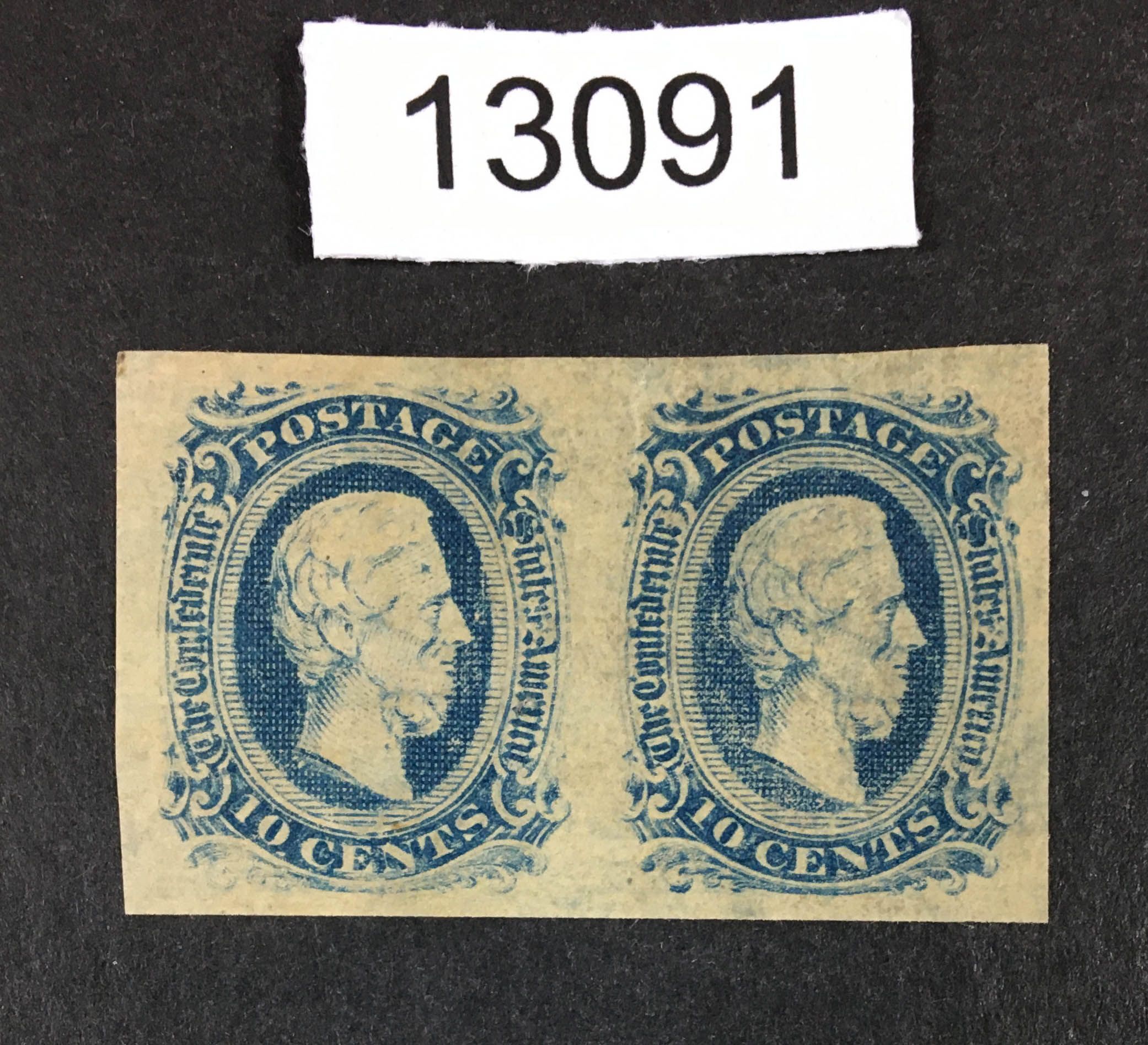 US Stamps CSA # 11 Mint OG H Pair XF LOT #13091 | United States ...