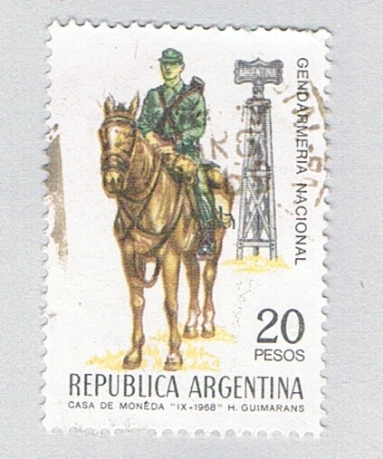 Argentina 866 Used 30 Years National Border Guards 1968 (BP78810 ...