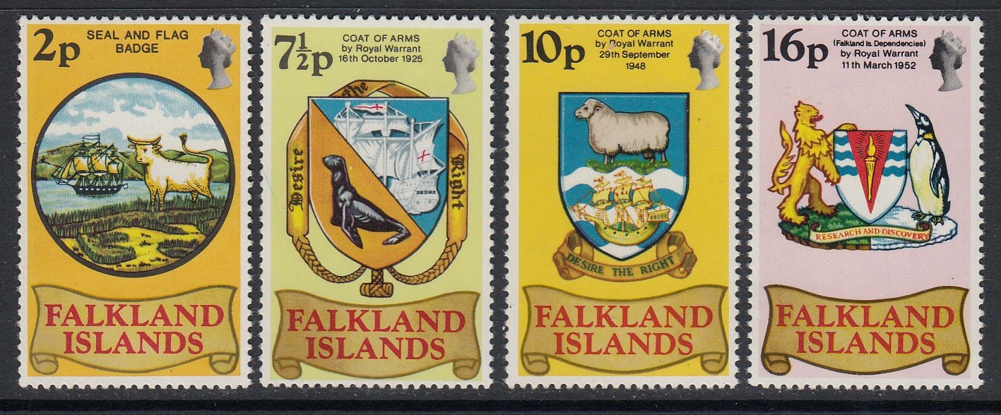 Falkland Islands 241-4 Coat of Arms mnh / HipStamp