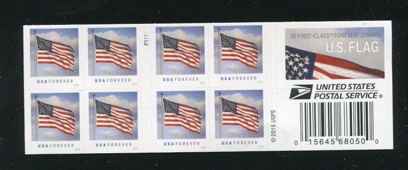 5055 US Flag Complete Booklet of 20 Forever Stamps 2015 | United States ...