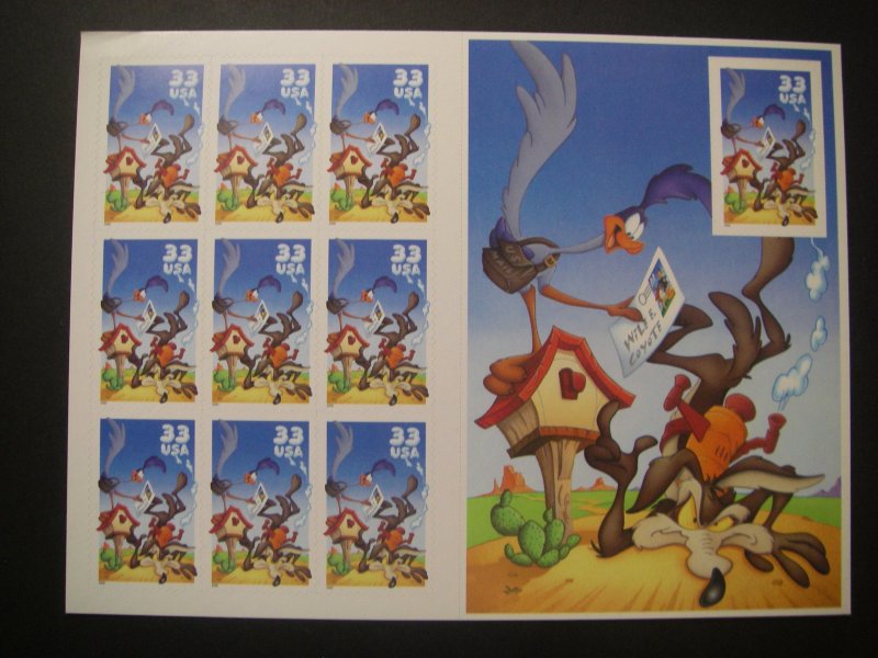 Looney Tunes mini-sheets, All Five die cut varieties, MNH Beauties, CV ...