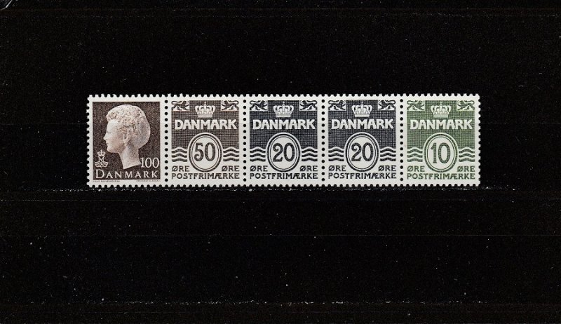 Denmark Scott# 544a MNH Booklet Pane (1977 Queen Margrethe and Wavy ...