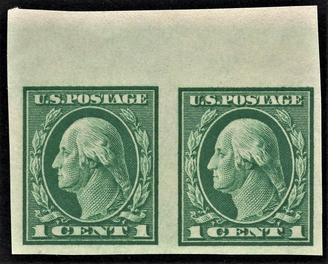 US 481 MNH VF 1 Cent Washington Imperforate Horizontal Pair | United ...