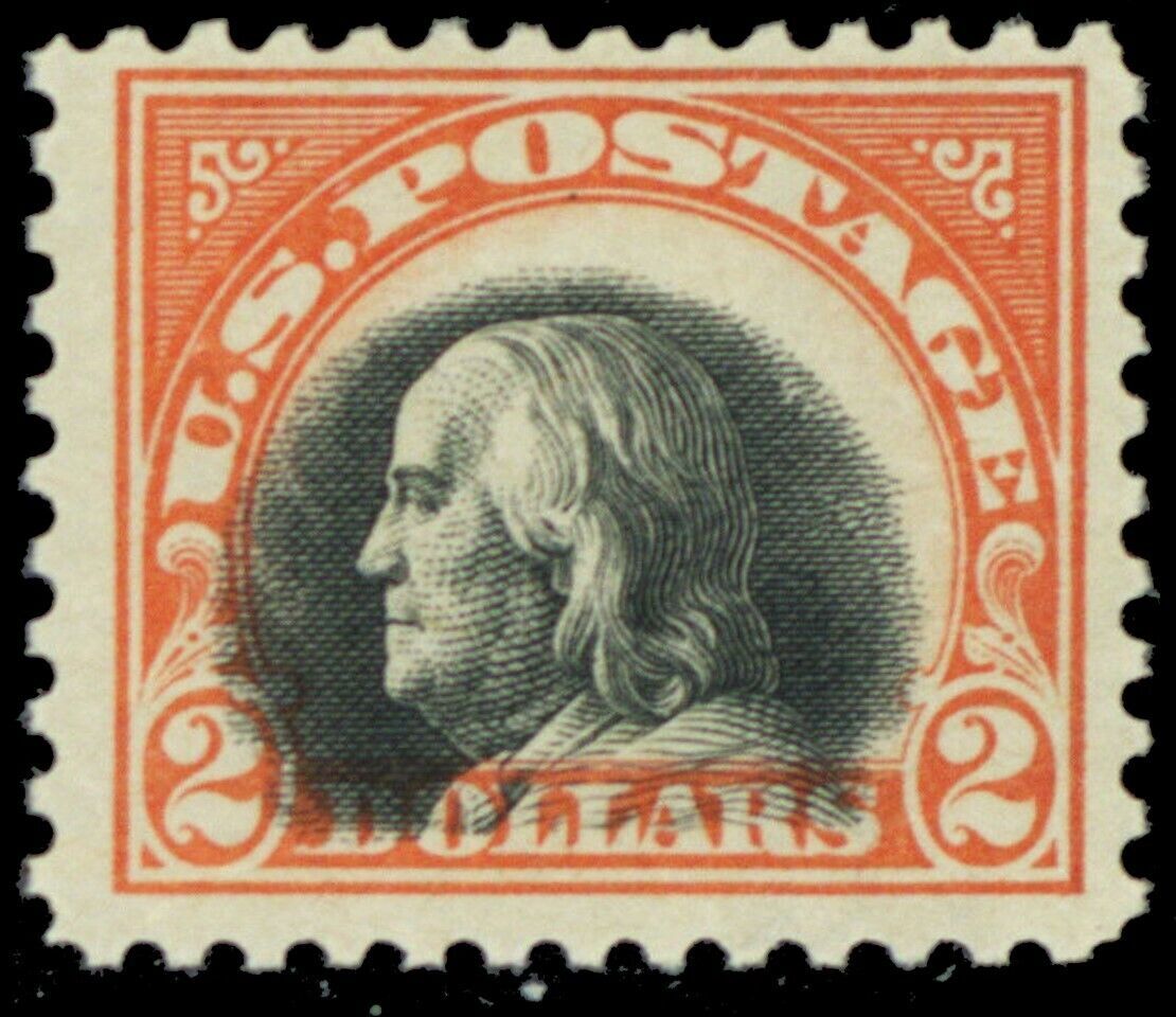 523, Mint VF NH $2 Big Vignette Color Shift Variety Error * Stuart Katz ...