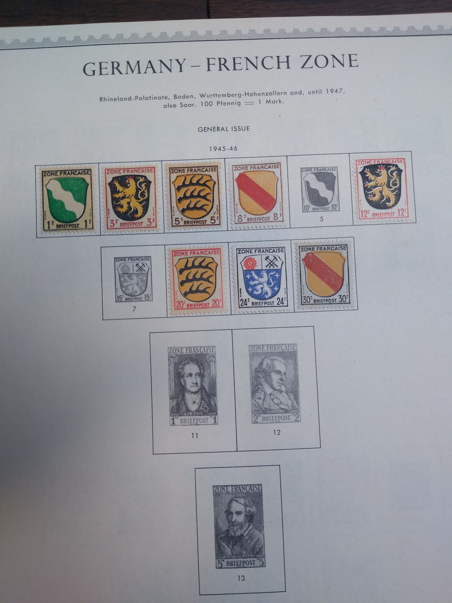 collection on pages Germany French Zones (1945-49) NO: CV $78 | Europe ...