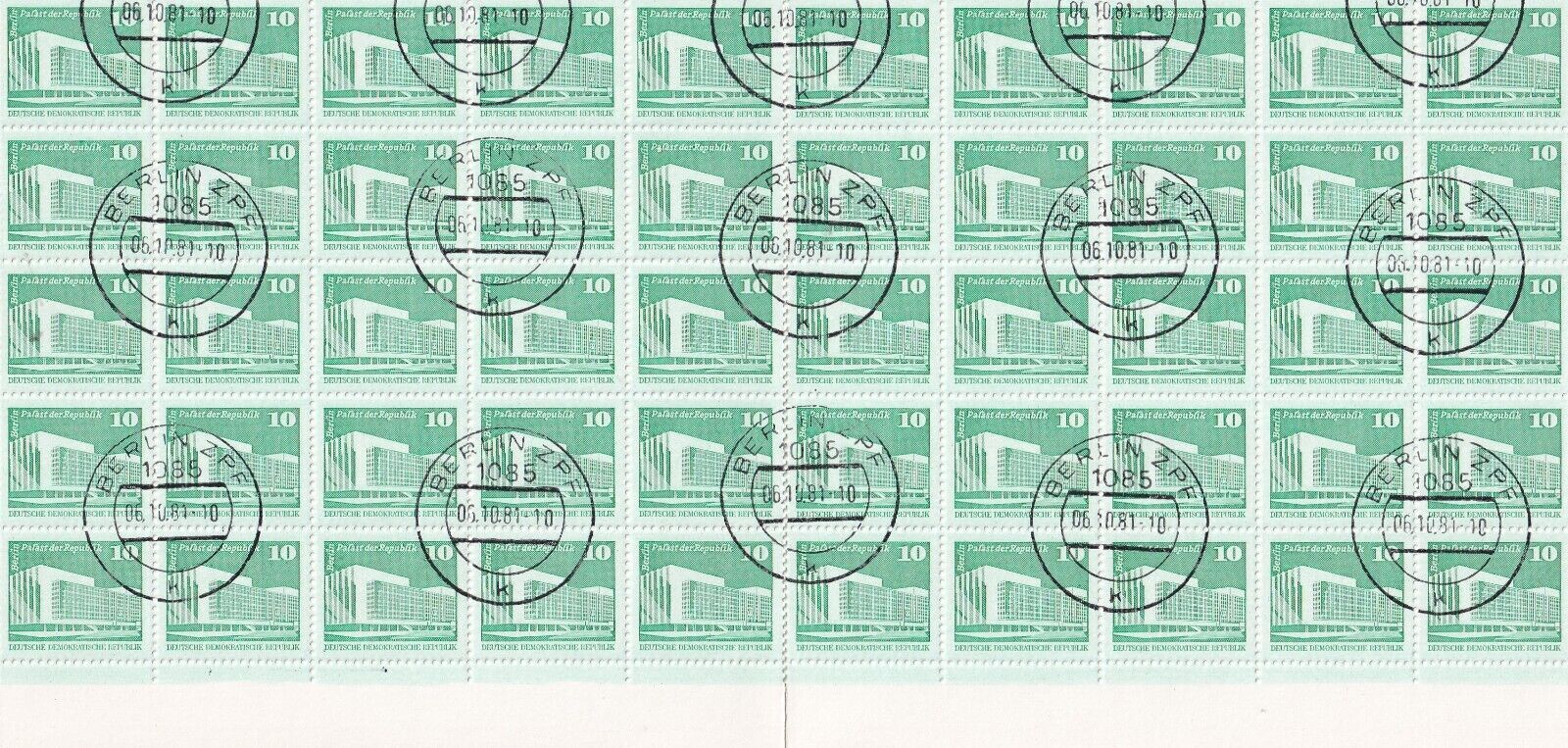 SA25a Germany DDR 1980 Berlin Buildings - Republic's Palace used part ...