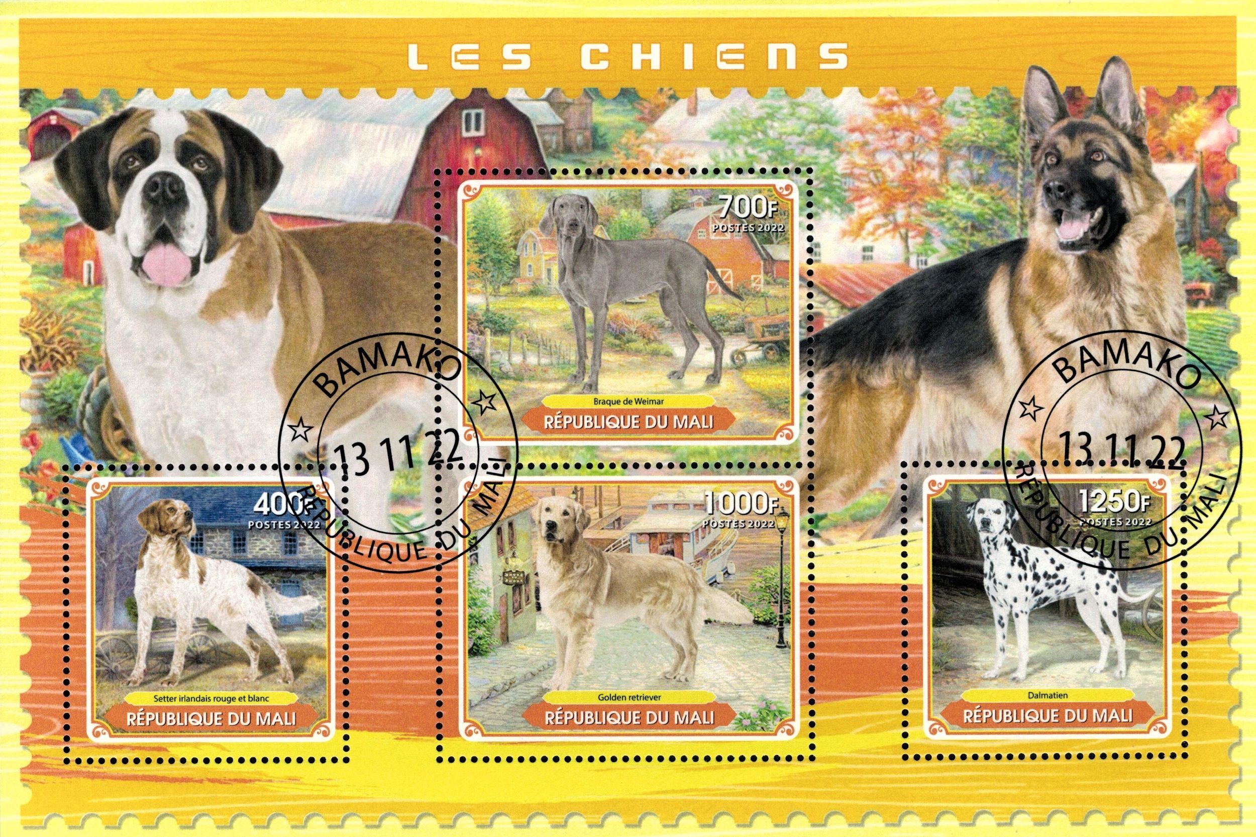 MALI 2022 - Dogs / set (sheet+block) | Africa - Mali, General Issue ...