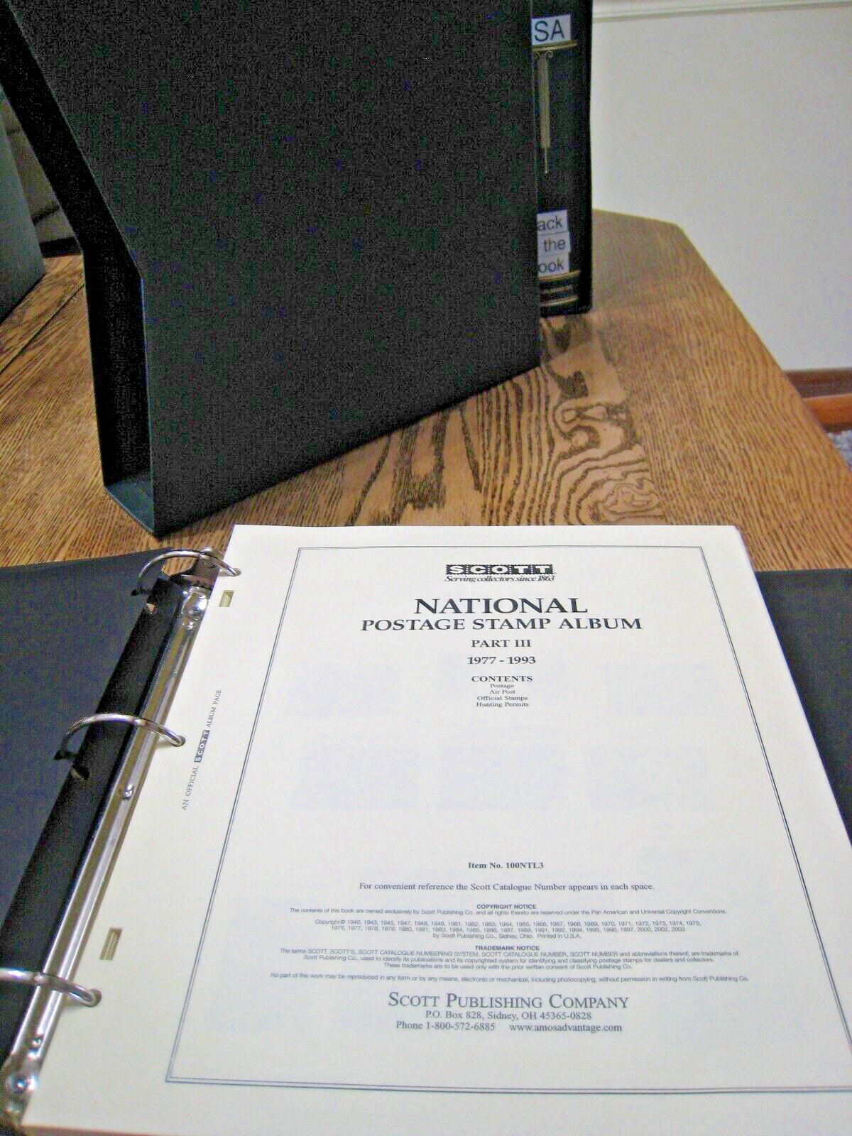 Scott's National Postage Stamp Album - 6 Binders & Slipcases - Used ...