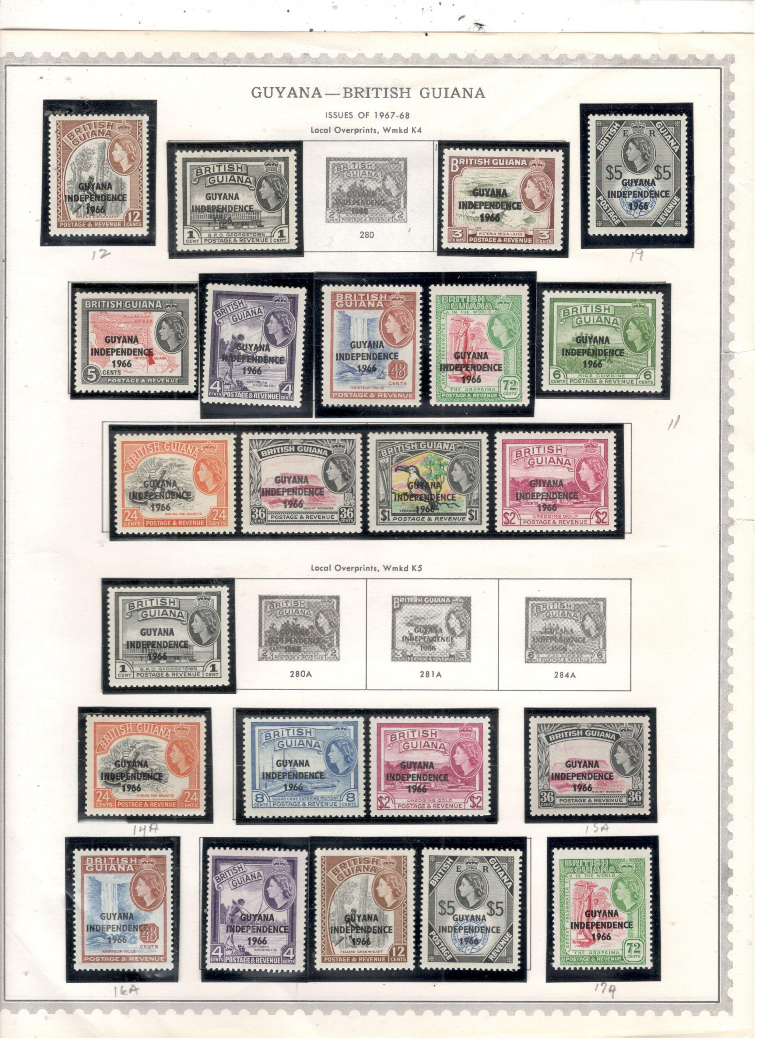 British Guiana Collection, ALL Mint | Central & South America - Guyana ...