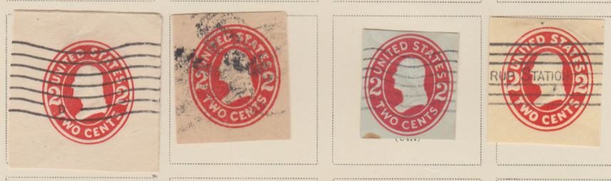 U.S. Scott #U412-U413-U414-W415 - Stamped Envelope Stamps - Used Set ...