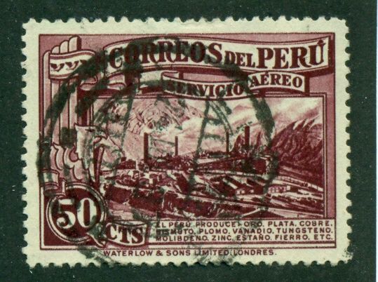 Peru 1937 #C27 U SCV (2024) = $0.25 | Central & South America - Peru ...