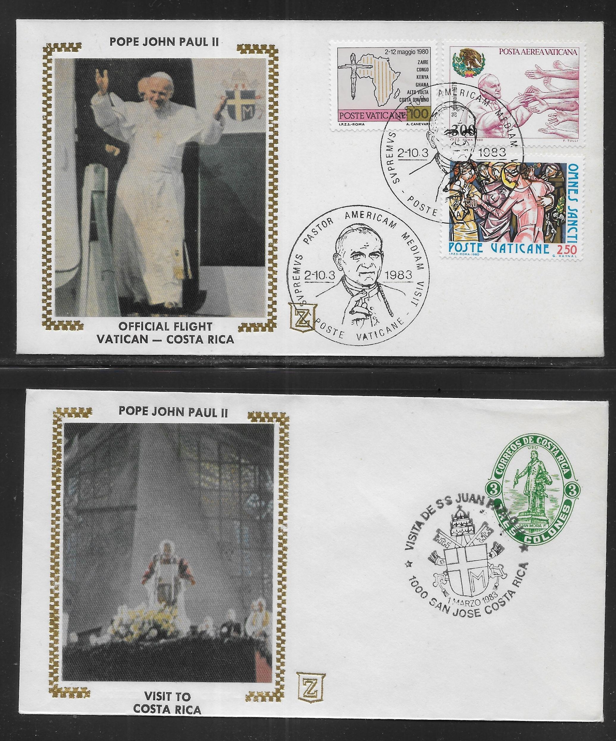 Pope John Paul II 1983 Visit to Central America 16 Covers | Europe ...
