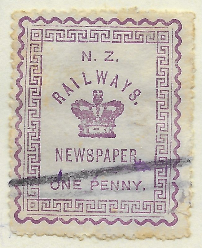 New Zealand Railways Newspaper Stamp. One Penny Used. | Australia ...