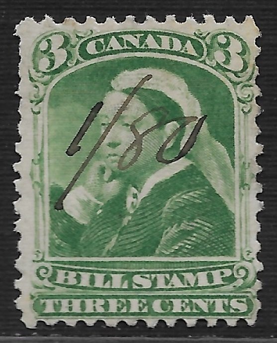 Canada #Bar CA B40 3c Bill Stamp | Canada, Stamp / HipStamp