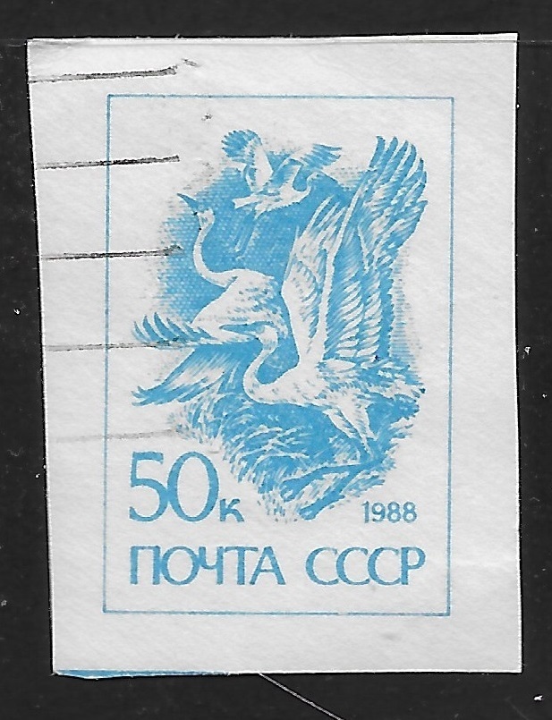 Russia #5733 50k Birds - Nature Conservation - White Cranes | Europe ...