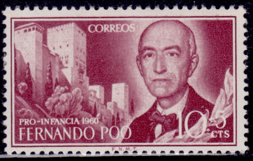 Fernando Po, 1960, Manuel de Falla, 10c, MH** | Europe - Spain ...