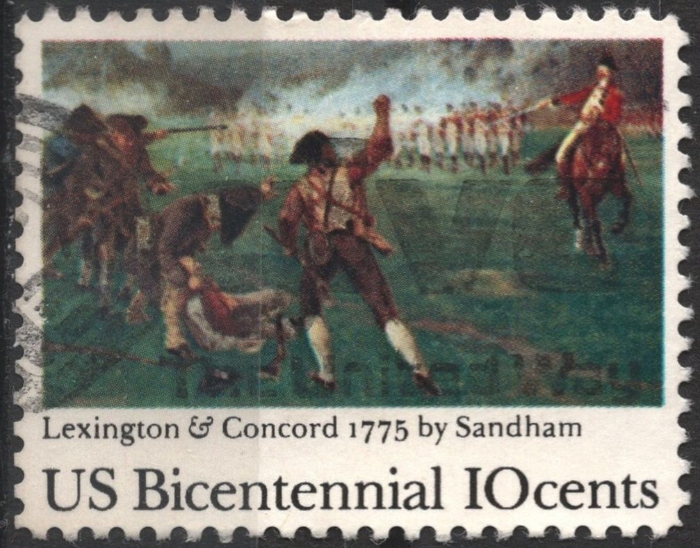 SC#1563 10¢ Lexington & Concord 1775 by Sandham (1975) Used | United ...