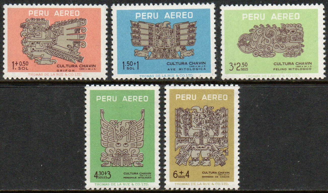 Peru Sc #CB1-CB5 Mint Hinged | Central & South America - Peru, Air Mail ...