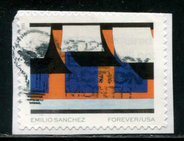 5596 (55c) Emilio Sanchez SA, used on paper | United States, General ...