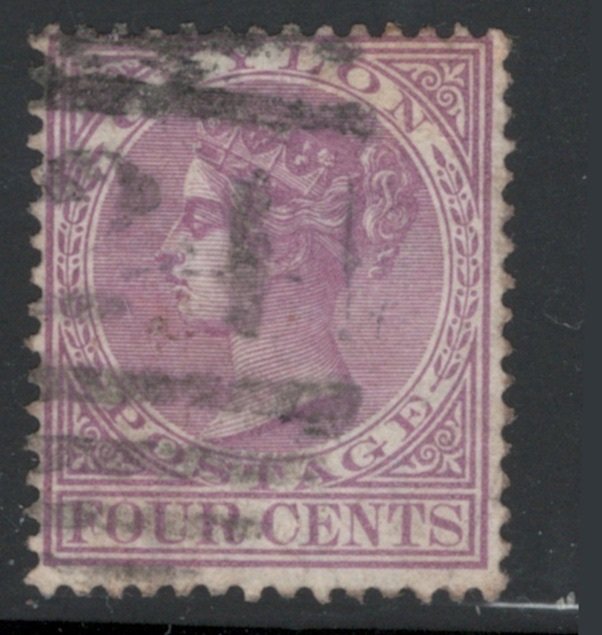 Ceylon 1883 Queen Victoria 4c Scott # 88 Used | Asia - Sri Lanka ...