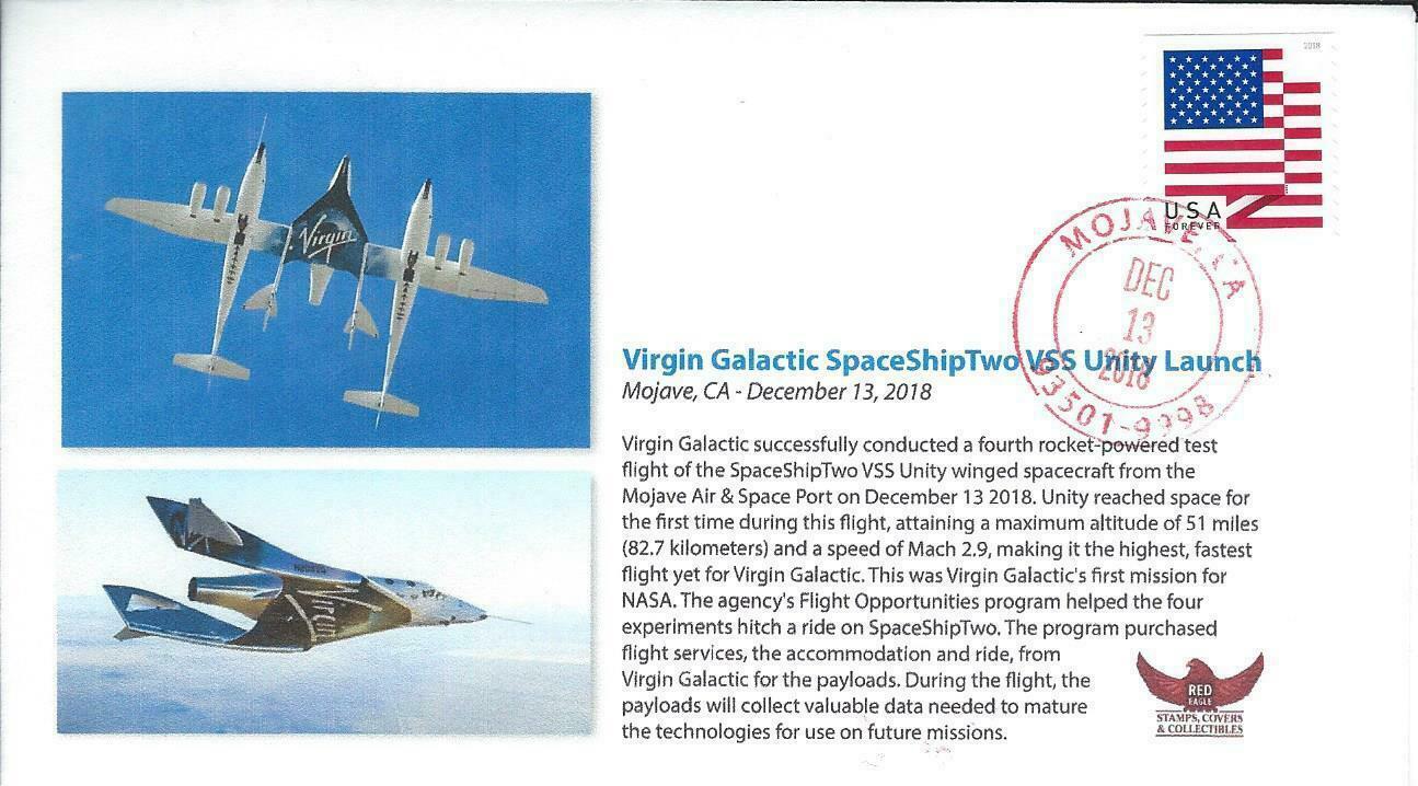 2018 Virgin Galactic SpaceShipTwo VSS Unity First Reach To Space Mojave ...