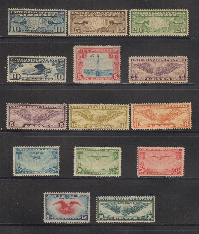 Us,Mnh,C7,C8,C9,C10,C11,C12,C16,17,C19,C20,C21,C22,C23,C24,Mint Nh,Vf ...