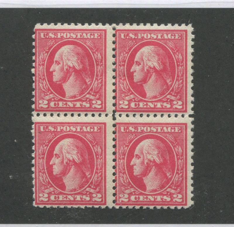1920 US 2c Postage Stamp #527 Mint Never Hinged Fine Original Gum Block ...