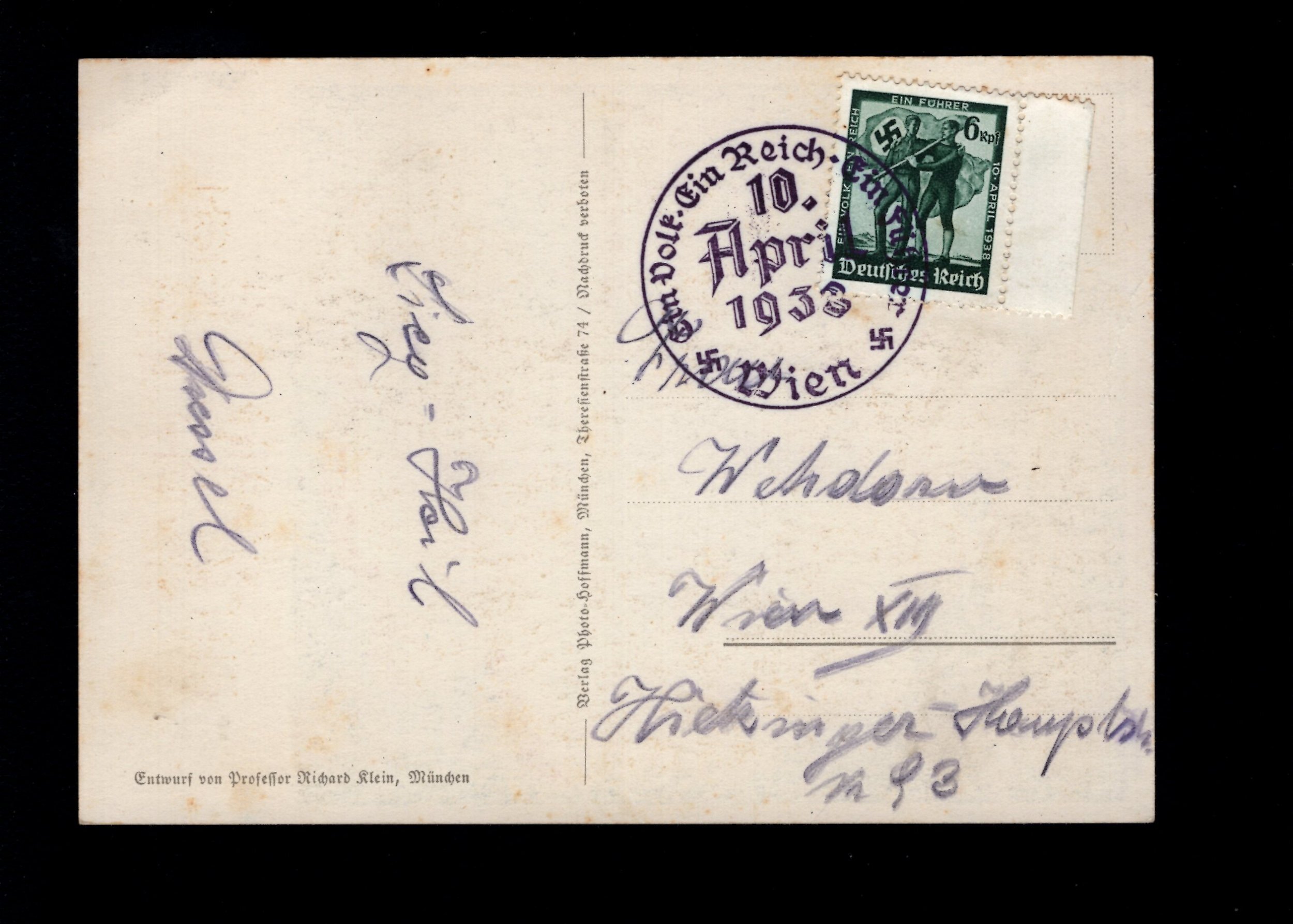 Germany Hitler Anschluss Austria Map Eagle Swastika Wien Vote Cancel ...