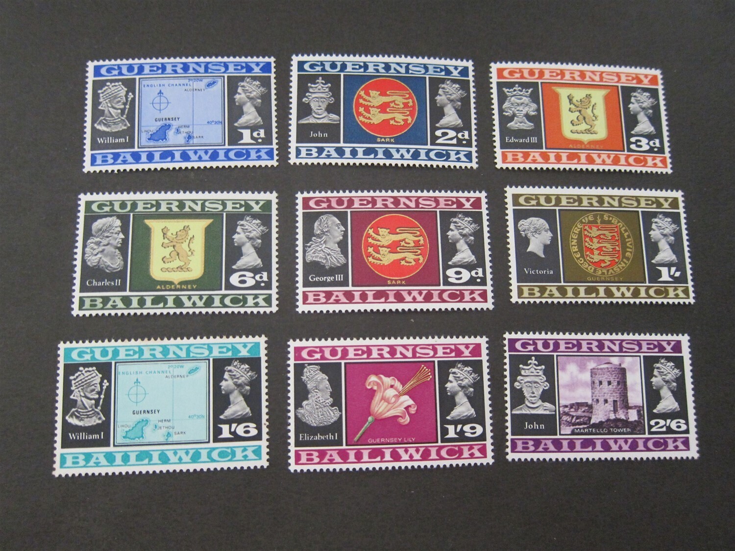 Guernsey 1969 Sc 9,11,12,15-20 MNH | Europe - Channel Islands, General ...