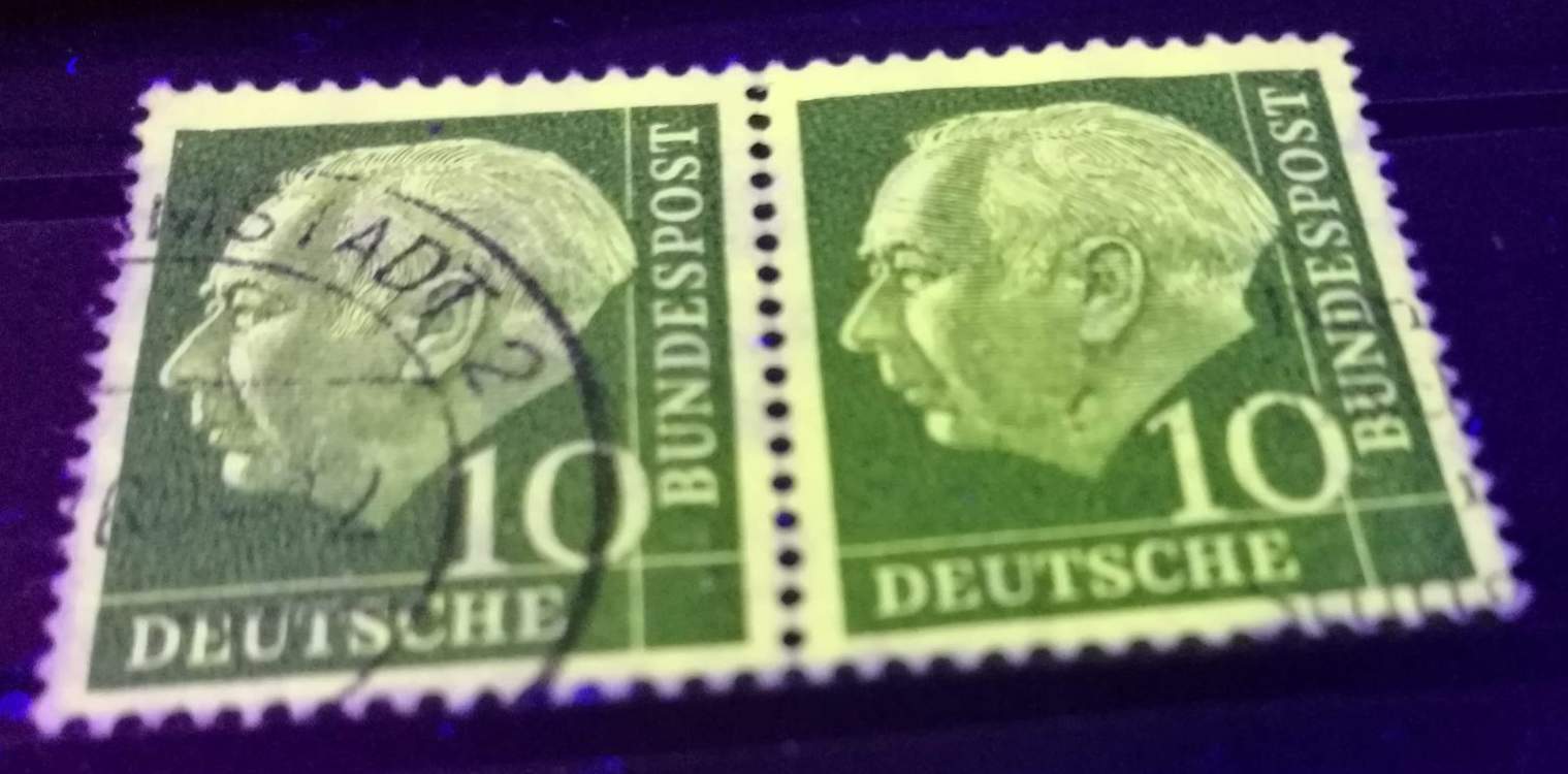 Germany 1960,Sc.#708 MNH pair, fluorescent issue | Europe - Germany ...