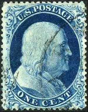 US #19 Used 1c Franklin Type 1a from 1857 with 2007 PF Certificate ...