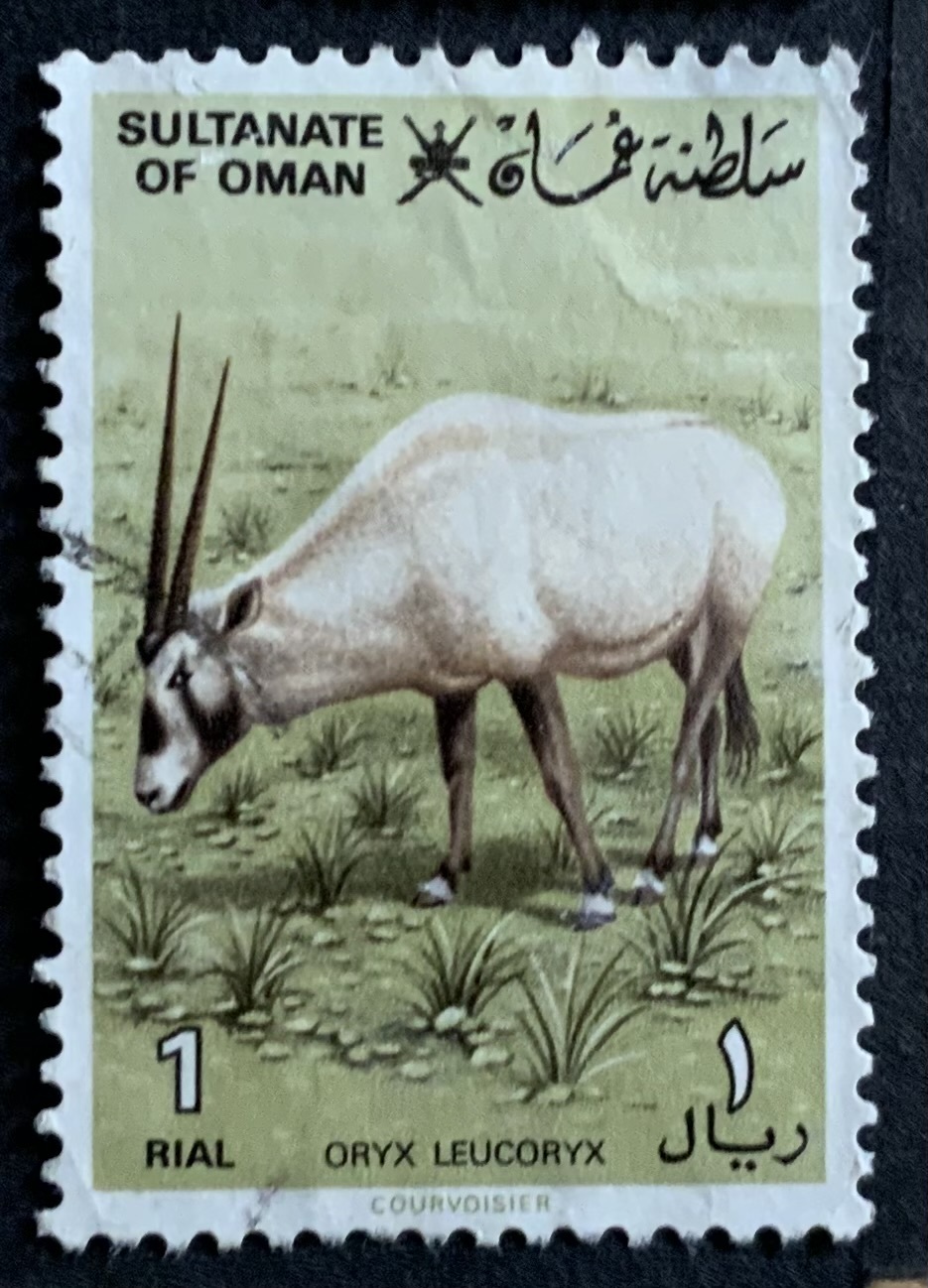 Oman 1982 Fauna 1r Arabian Oryx Sg270 Used. CAT £18 Light Bend | Middle ...