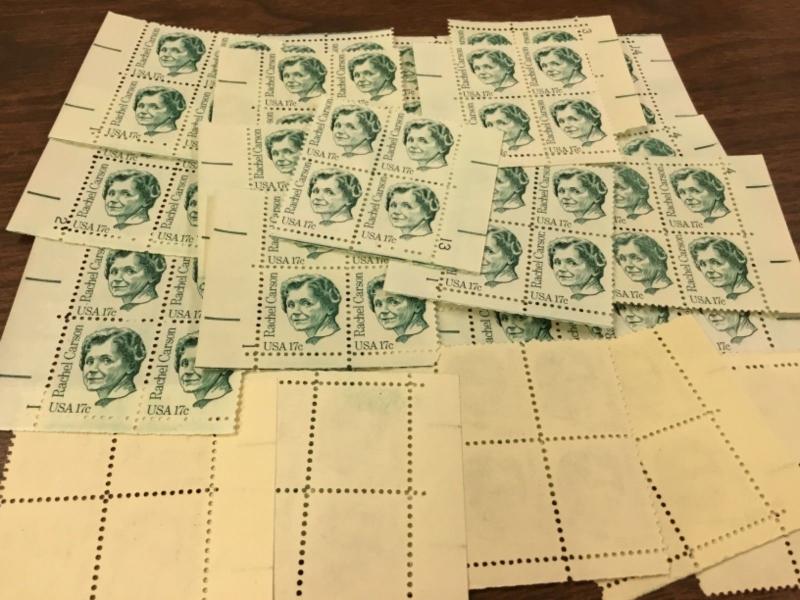 {BJ Stamps} #1857 Rachel Carson, Author. 25 Plate blocks. MNH 17 cents ...