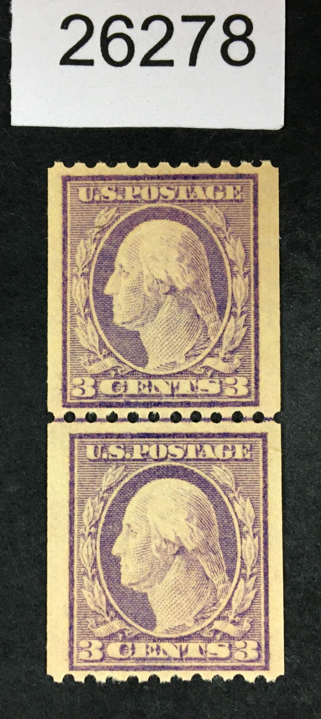 US Stamps # 489 Line Pair Mint OG NH VF Jumbo $70 LOT #26278 | United ...