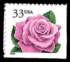 PCBstamps US #3052 Bk Sgl 33c Coral Pink Rose, MNH, (13) | United ...